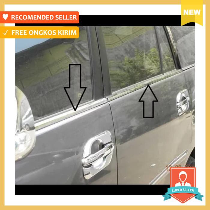 Jual list lis pintu kaca samping new innova 2005 2015 bahan stainless ...