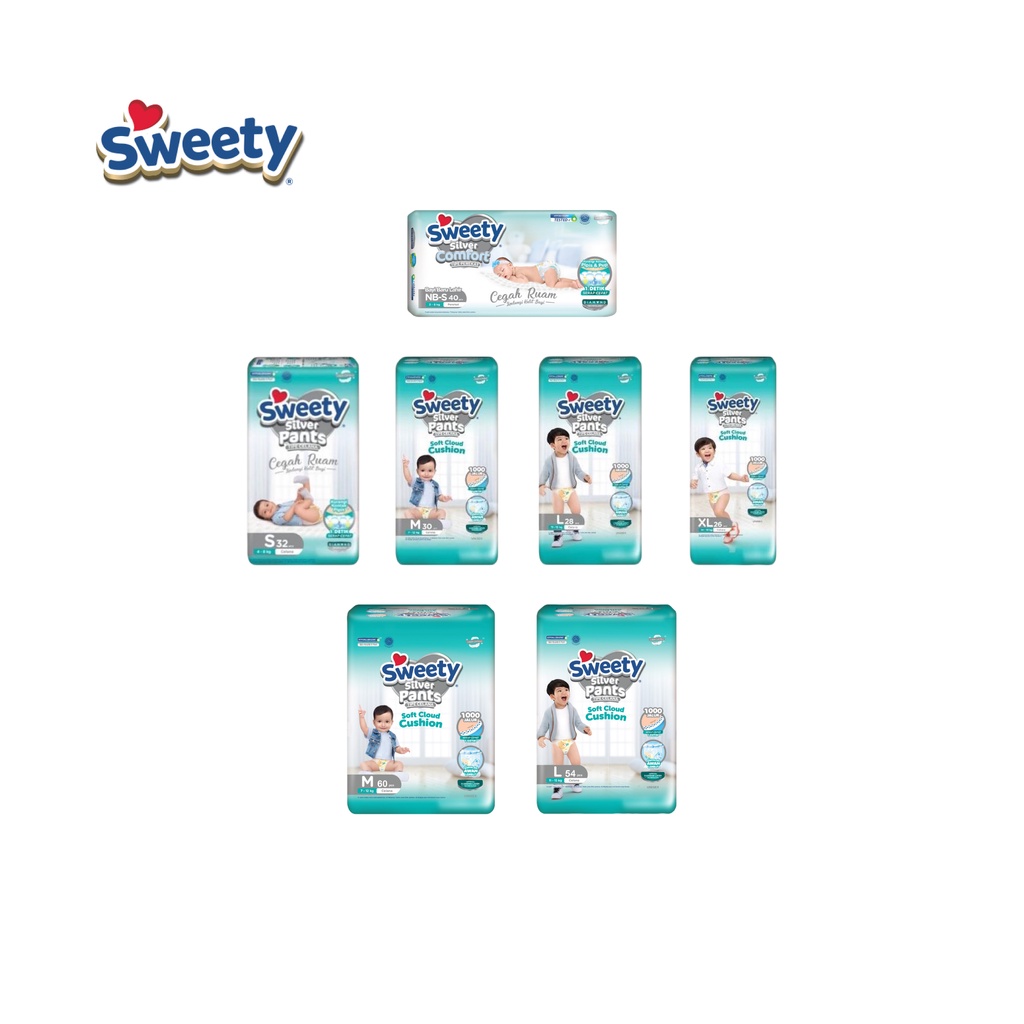 Jual Sweety Silver Pants / Sweety Silver Comfort / NB40 / S32 / M30 ...