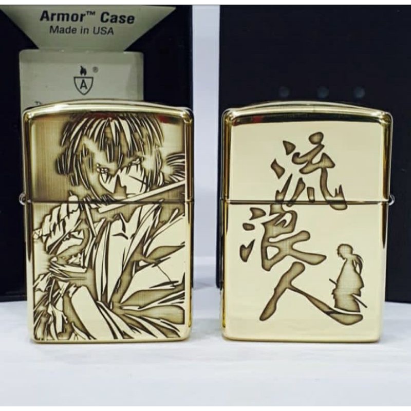Jual Original Zippo Armor Kenshin Himura 4 sides | Shopee Indonesia