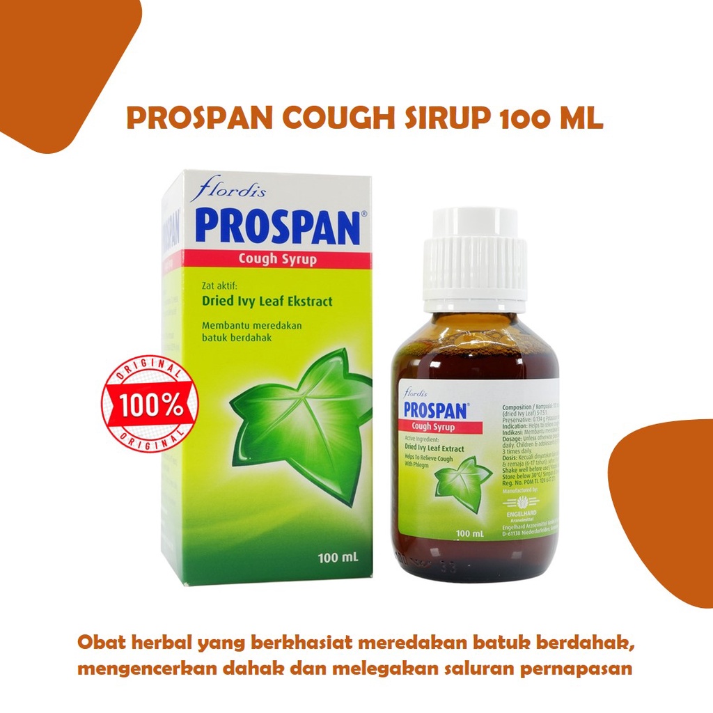 Jual PROSPAN COUGH SIRUP 100 ML Obat Batuk Herbal/Batuk Berdahak ...