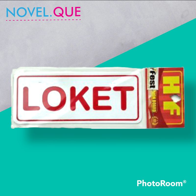 Jual Sign Sticker PVC - LOKET | Shopee Indonesia