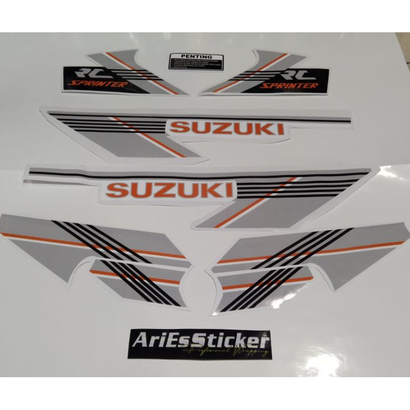 Jual STICKER STRIPING STIKER RC SPRINTER SILVER TAHAN VERNIS | Shopee ...