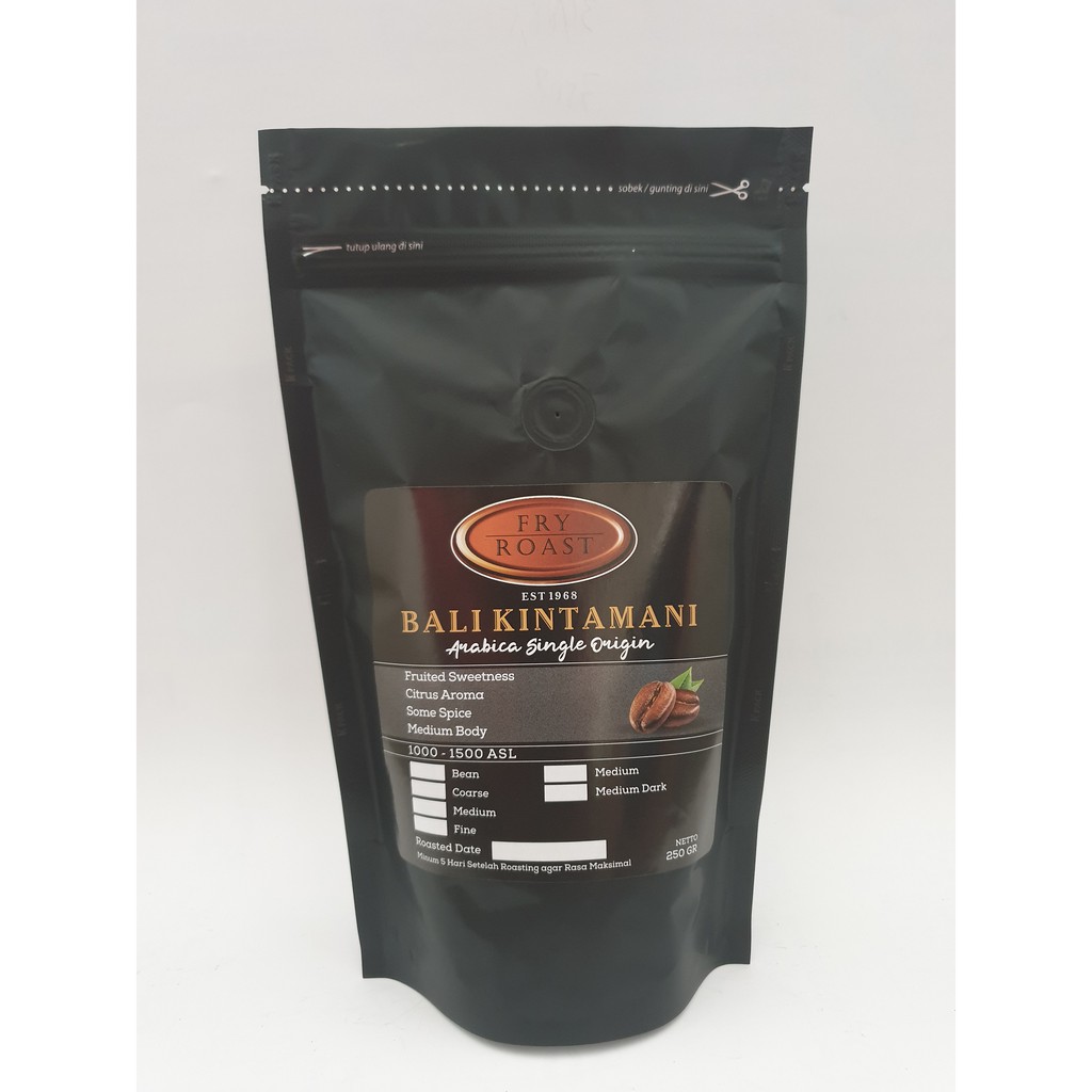 KOPI ARABIKA BALI KINTAMANI 250 GRAM (BIJI/BUBUK) | Shopee Indonesia
