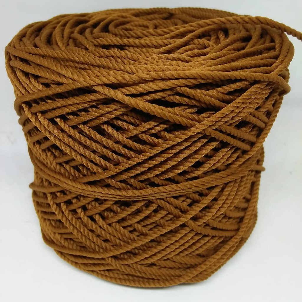 Benang Rajut Polyester Super Coklat 029 (100gram) | Shopee Indonesia