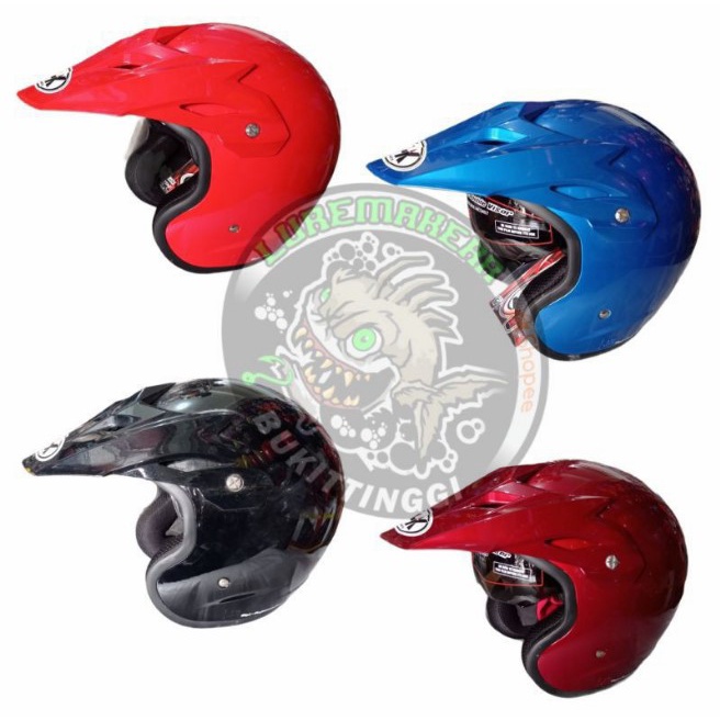 Jual Helm NHK Supermoto Solid NHK SEMI CROSS | Shopee Indonesia