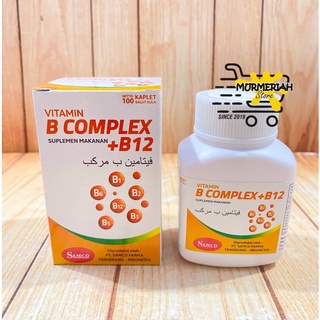 Jual VITAMIN B COMPLEX + B12 SAMCO BOTOL 100 kaplet-Vitamin B1 B6 B12 ...
