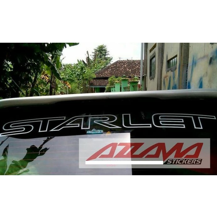 Jual AZS 004 Decal Sticker Kaca Belakang Toyota STARLET | Shopee Indonesia