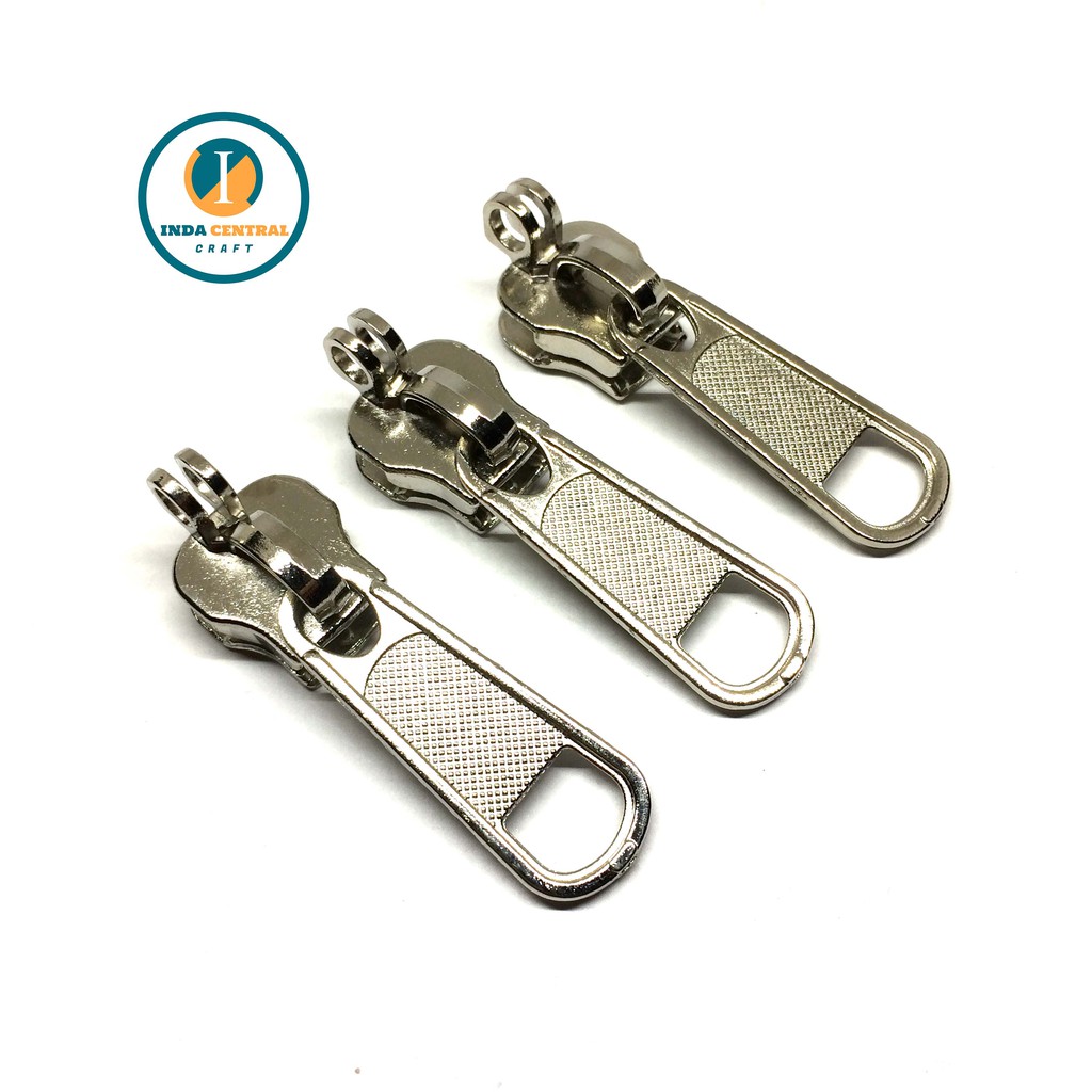 Jual KEPALA RESLETING ZIPPER TAS GEMBOK NO 10 COIL WARNA SILVER ...