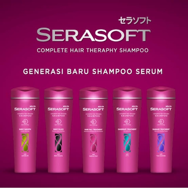 Jual SERASOFT Shampoo Anti Hair Fall / Dandruff 170ml Indonesia|Shopee ...