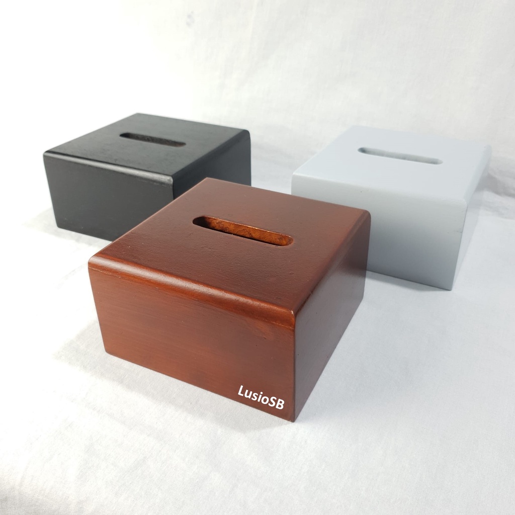 Jual Kotak Tissue Kayu LusioSB Tempat Tisu Wooden Tissue Box | Shopee ...