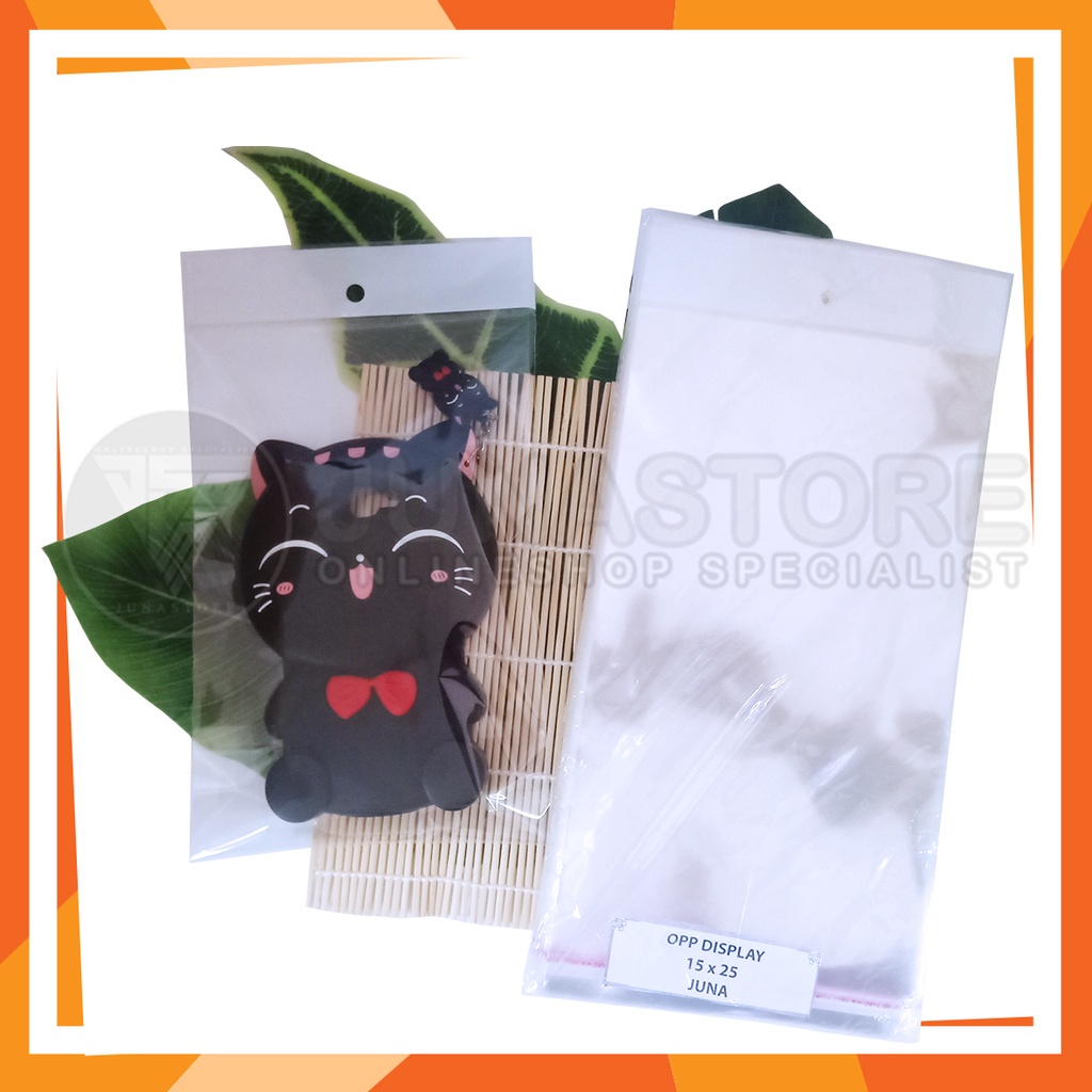 Jual Plastik OPP display 15 x 25 / plastik OPP gantung / plastik OPP ...