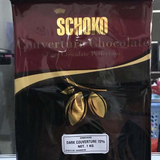 Jual Schoko couverture dark chocolate 72% 1kg | Shopee Indonesia