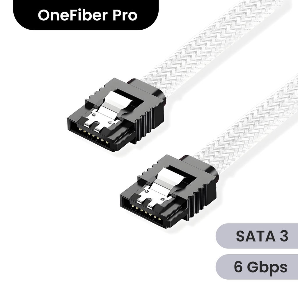 Jual Kabel SATA 3 6 Gbps - Putih - 0.5 Meter 50 cm | Shopee Indonesia