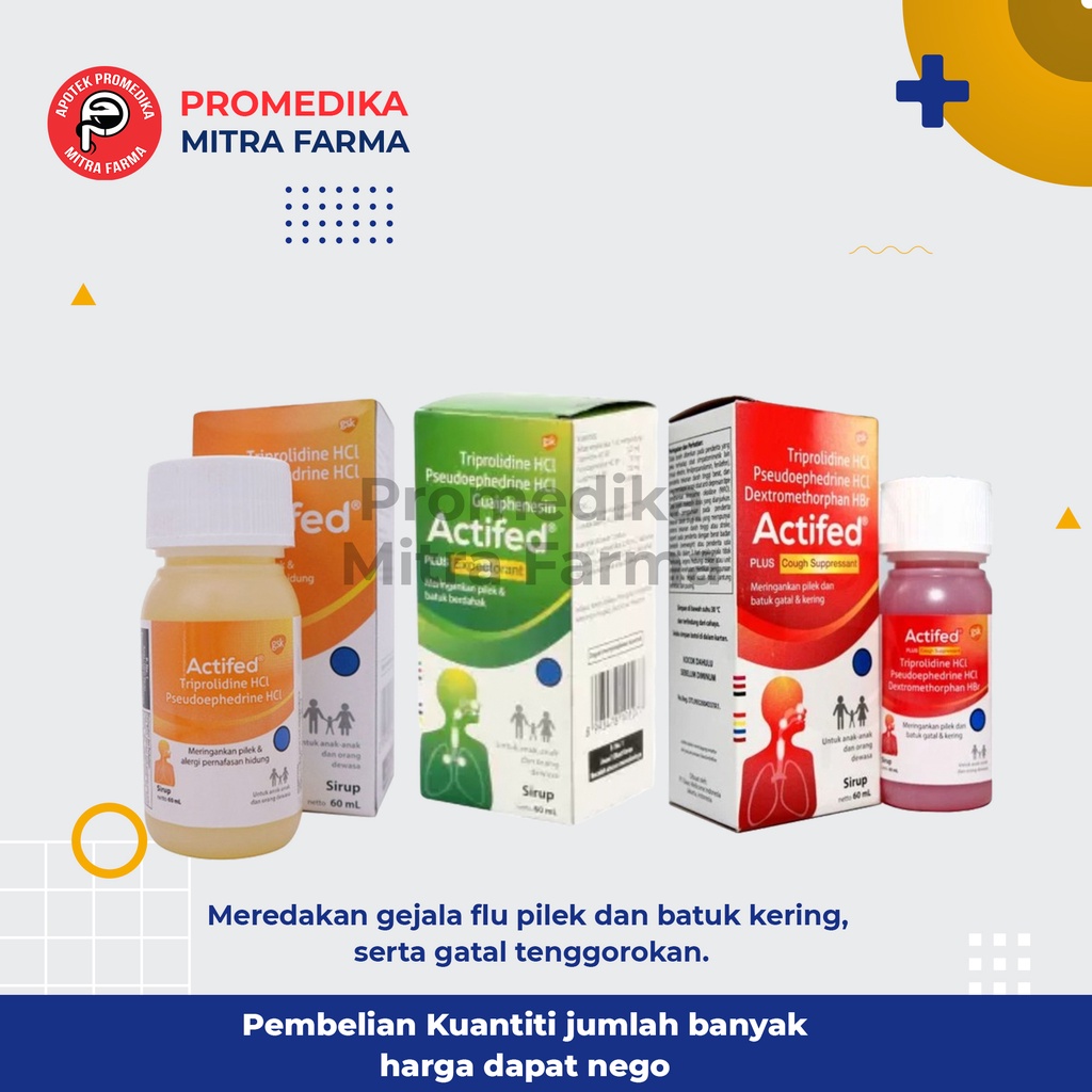 Jual Actifed Syrup 60 ml / Botol / Obat Pilek dan Batuk | Shopee Indonesia