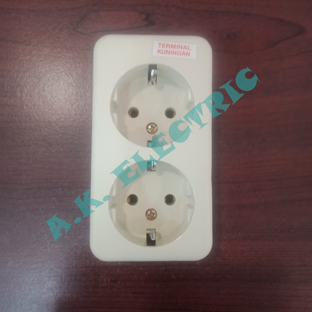 Jual STOP KONTAK 2 LUBANG ST-128 UTICON | Shopee Indonesia