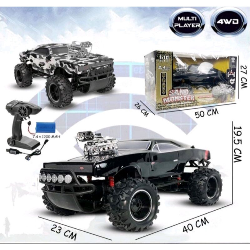 Jual Mobil Mainan Remote Control Monster 4WD Rock Crawler | Shopee ...