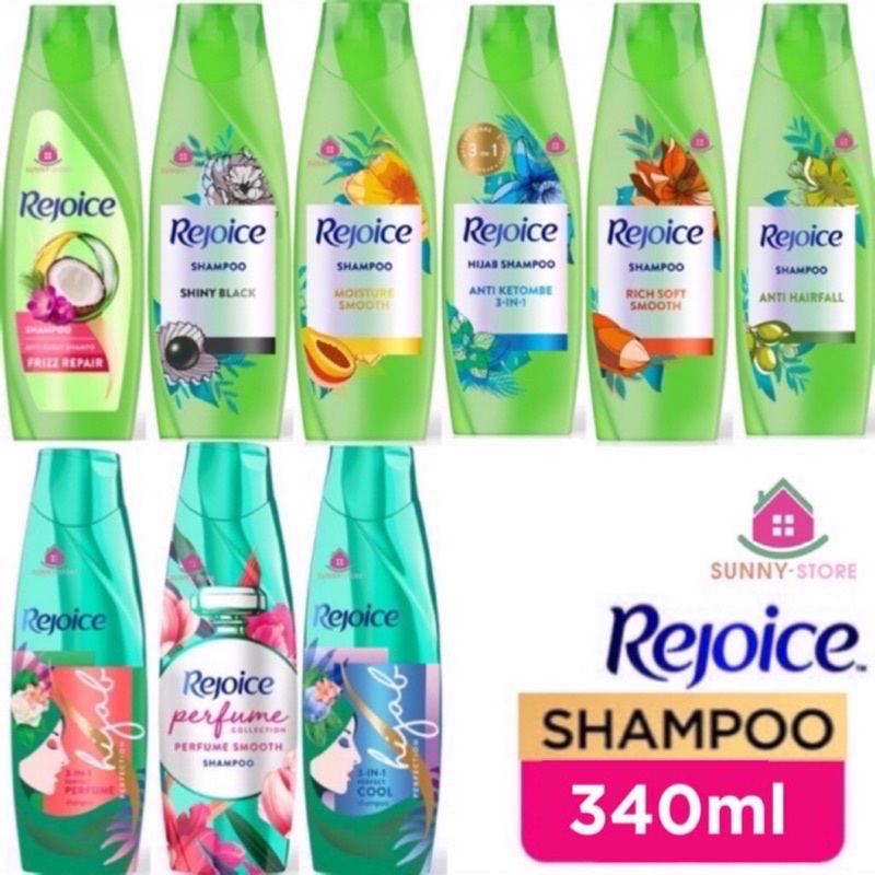 Jual Rejoice Shampoo 340ml Jumbo Korean Jeju Rose Frizz Repair Anti Hairfall Hijab Anti Dandruff ...