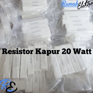 Jual RESISTOR KAPUR 20 WATT 20W 15 OHM 15 RJ Per Biji | Shopee Indonesia