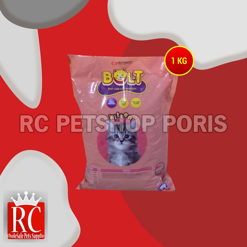 Jual Bolt Kitten Makanan anak Kucing Kering Dry Cat Food 1 KG | Shopee ...