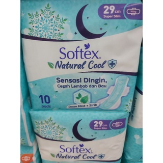 Jual Softex Natural Cool Night Daun Mint plus Sirih 29 cm isi 10 pads ...