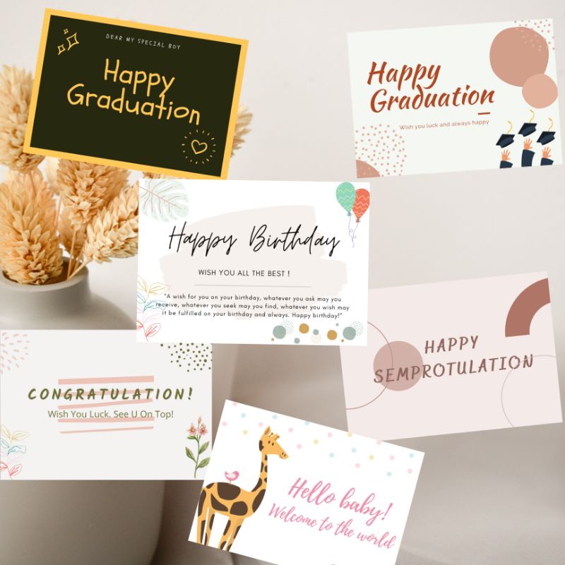 Jual Kartu Ucapan / Thanks Card / Greeting Card | Shopee Indonesia