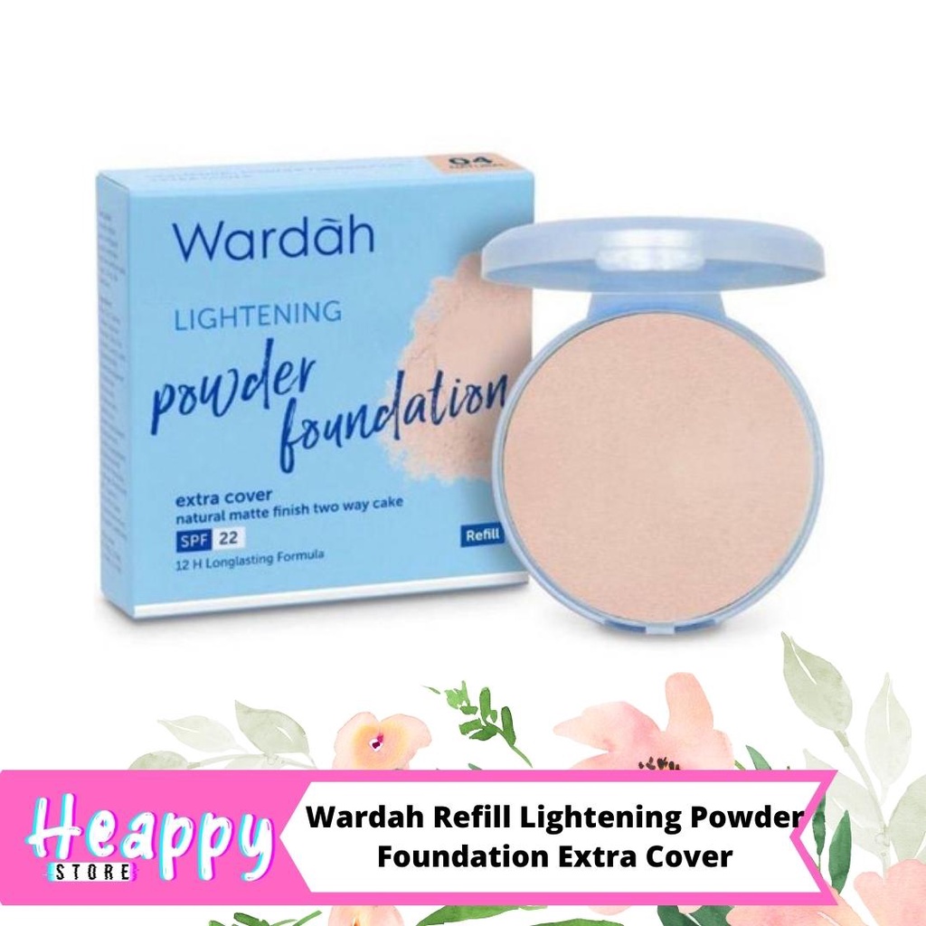 Jual Wardah Refill Lightening Powder Foundation Extra Cover | Shopee ...