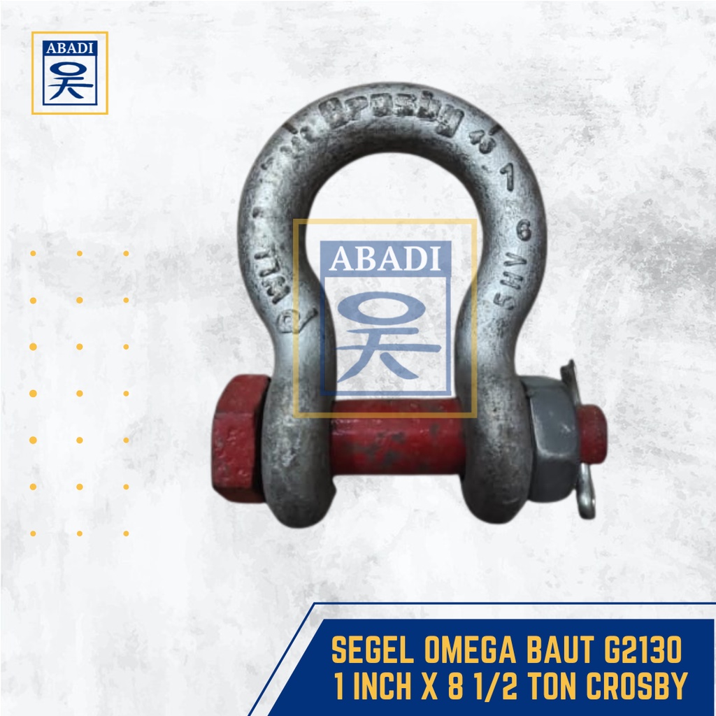 Jual SEGEL OMEGA BAUT G2130 1 INCH X 8 1/2 TON CROSBY | Shopee Indonesia