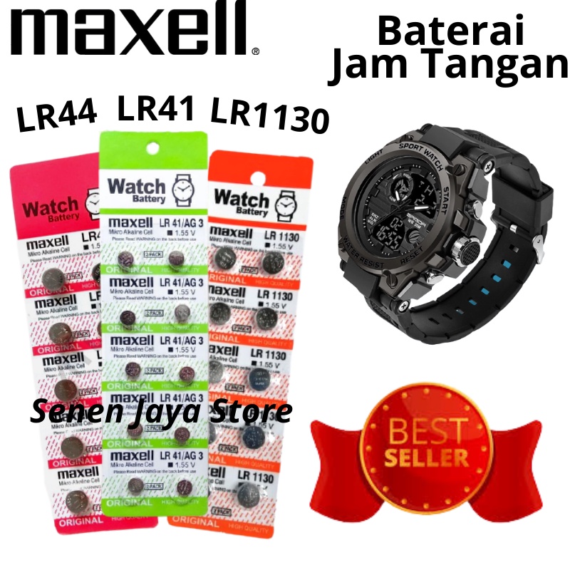 Jual PROMO!! Baterai Kalkulator Maxell Casio Citizern Kancing LR44 LR41 LR1130 Original Maxel ...