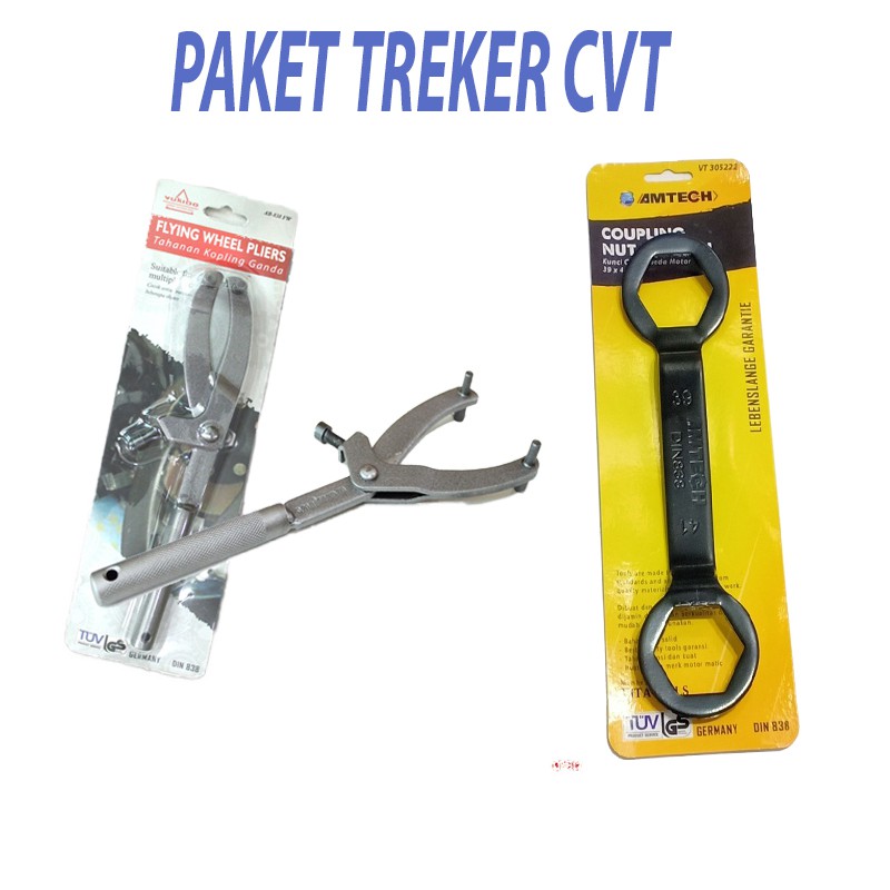 Jual Paket Kunci Treker CVT Tahanan Motor Matic Universal & Kunci Mur Kopling Ring 39 X 41 ...
