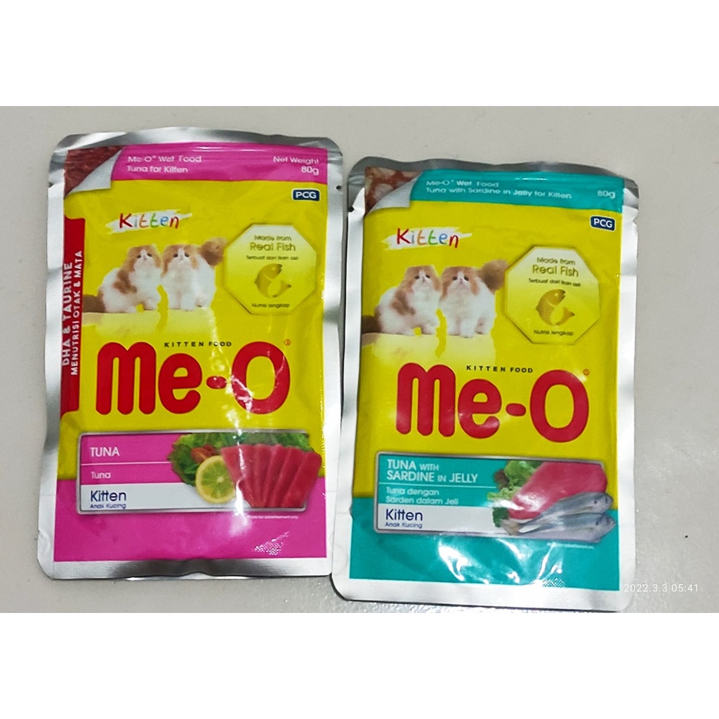 Jual Me-o Meo Makanan Basah Kucing Pouch Kitten 80 Gr/ Me-o Pouch ...