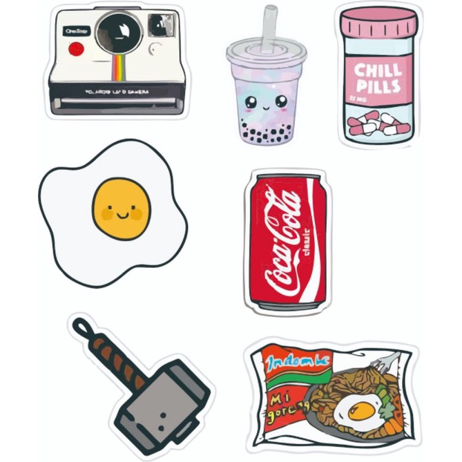 Jual STIKER PACK 4 VINYL GLOSSY BUAT LAPTOP CASING HP Indonesia|Shopee ...