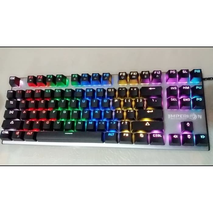 Jual Imperion Mech 7 RGB Mechanical Keyboard TKL (Blue Switch) | Shopee ...