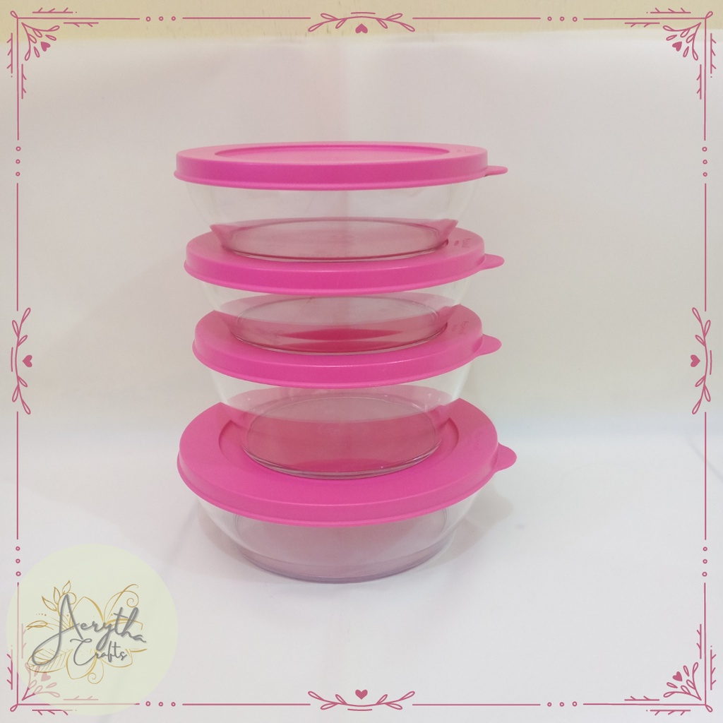 Jual Tupperware Clear Bowl Set - Mangkuk Tupperware - Toples Tupperware ...