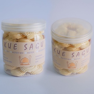 Jual (Beli 1 Toples Sagu Original Lily Gratis 1 Kemasan Pouch Semprit/Sagu) Kue Kering Sagu Lily ...