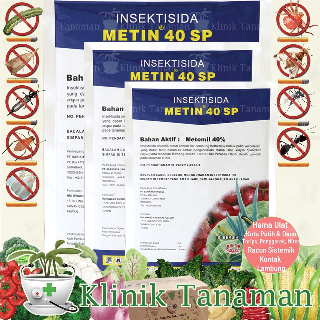 Jual Obat Hama Metin 250gr Pembasmi Hama Ulat, Tungau, Kutu Putih, Kutu ...