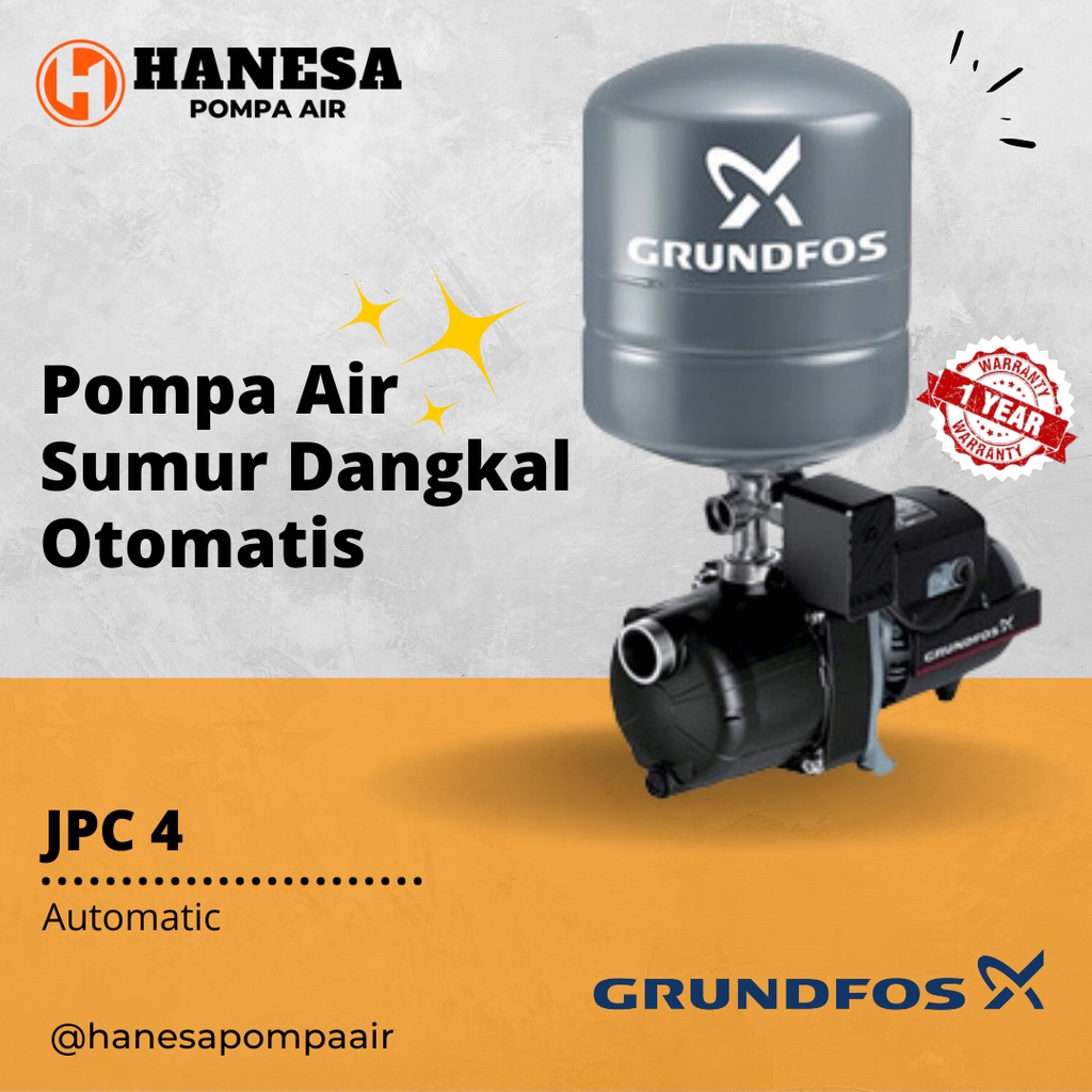 Jual Grundfos JPC 4 Pompa Air Sumur Dangkal Otomatis | Shopee Indonesia