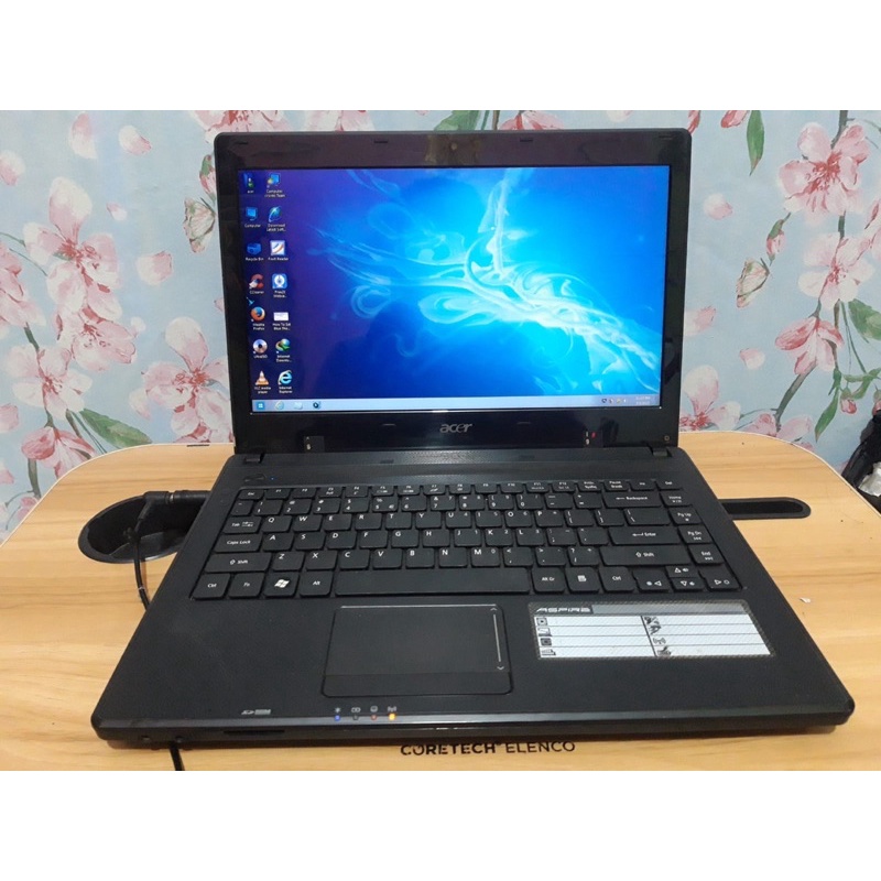 Jual laptop acer 4738 intel pentium 14inch hitam normal lancar | Shopee ...