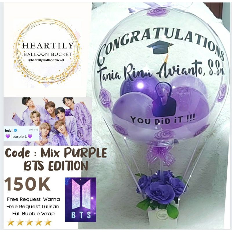 Jual [Order H-2 Ready JKT] Balloon Bucket Buket Balon Wisuda Snack ...