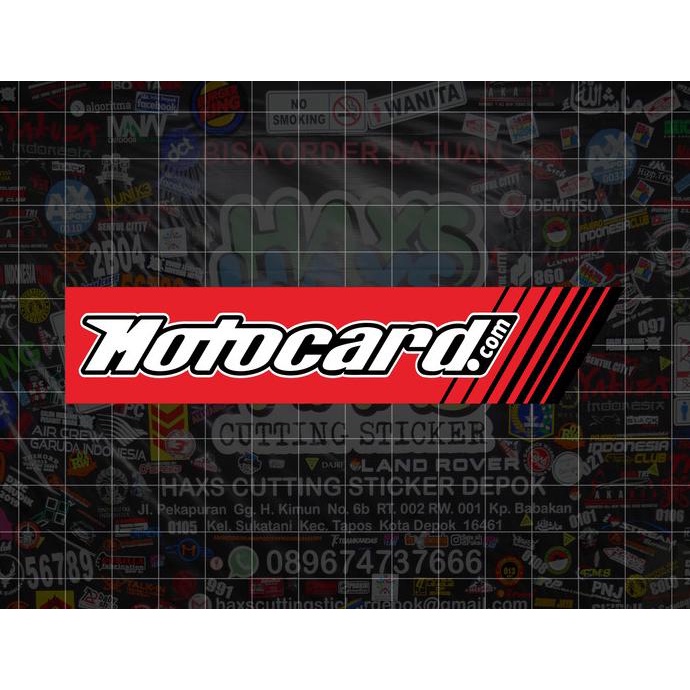 Jual Cutting Sticker Motocard ukuran 12 Cm hax55 Ayo Order | Shopee ...
