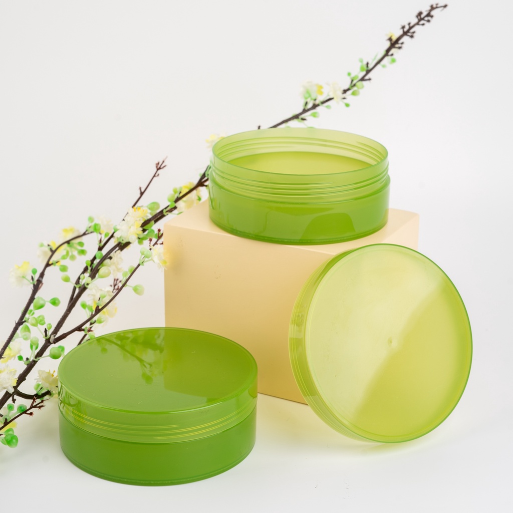 Jual Pot lulur Kosong 250 gr Full Hijau Tua/ kemasan/Wadah kosong lulur ...