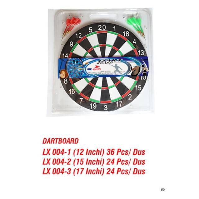 Jual DART GAME BESAR 15 inch / Papan Dart Board Besar Ukuran 38 cm ...