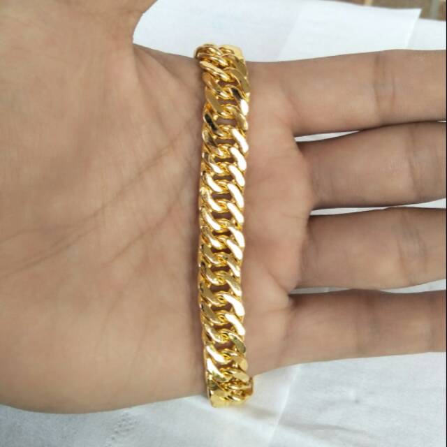 Jual Perhiasan Gelang Rantai Double Besar 12 mm. | Shopee Indonesia