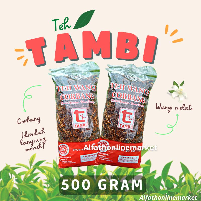 Jual Teh Corbang Tambi Wangi Melati 500 gram 1/2 KG- Jasmine Tea ...