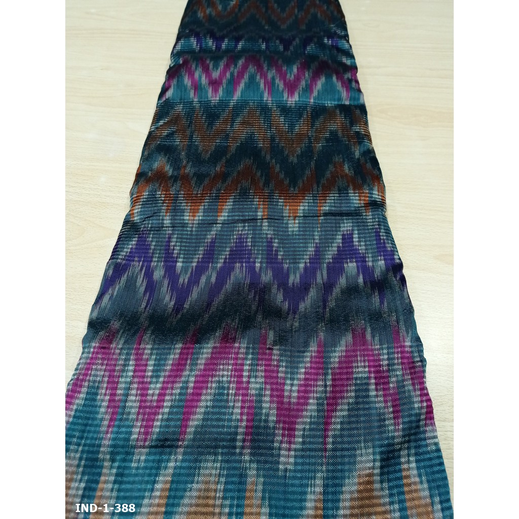 Jual Kain Tenun Ikat Sutra Bugis Makassar Biru Toska - Tenun Sengkang ...