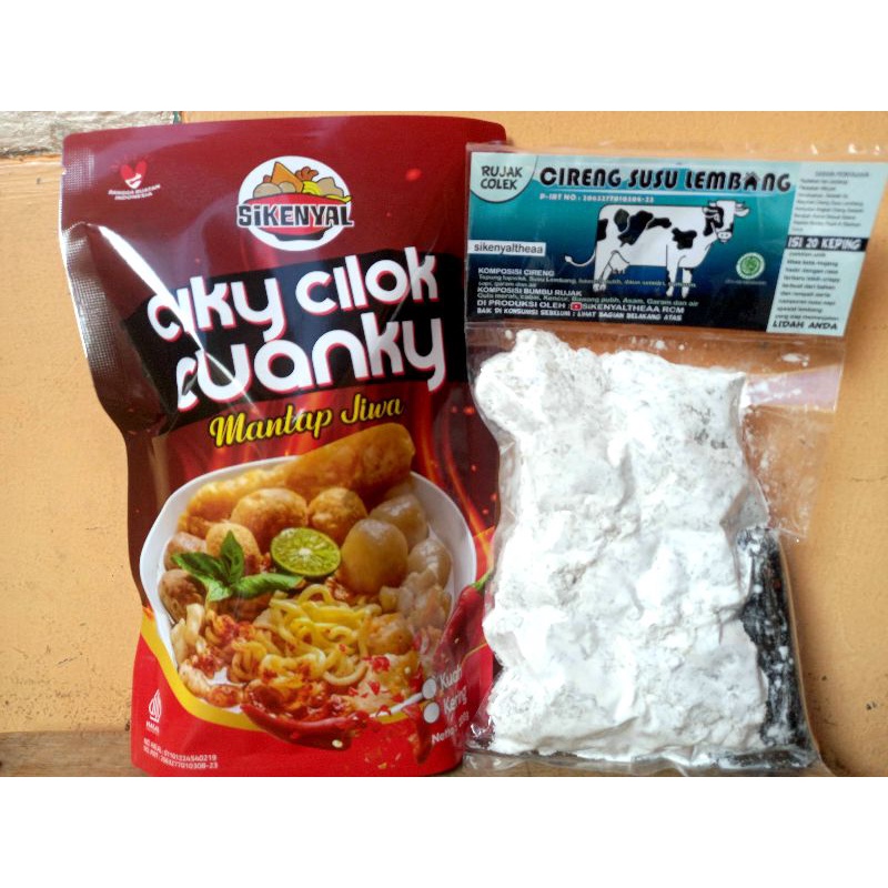 Jual PAKET MINI cilok cuanky dan cireng susu lembang harga murah ...
