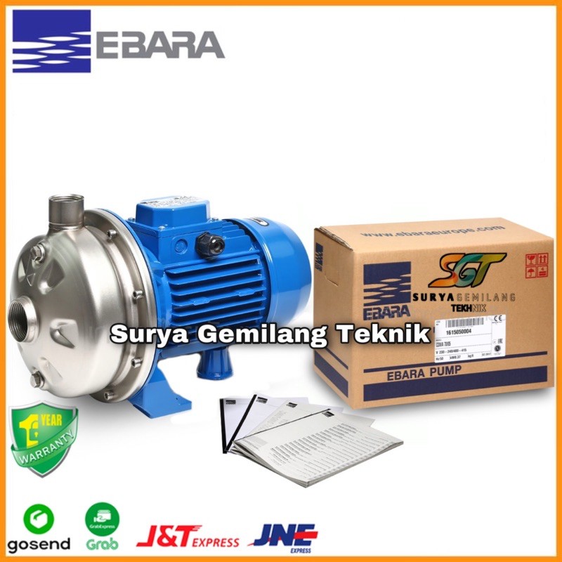 Jual Pompa Booster Stainlees Ebara CDX 70/05 380V Sentrifugal Ebara CDX | Shopee Indonesia
