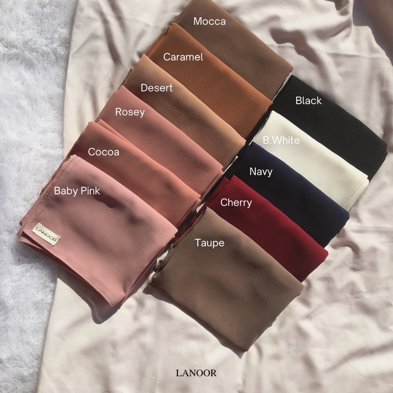 Jual Noor Basic Shawl (Pashmina Ceruty Babydoll Premium) | Shopee Indonesia