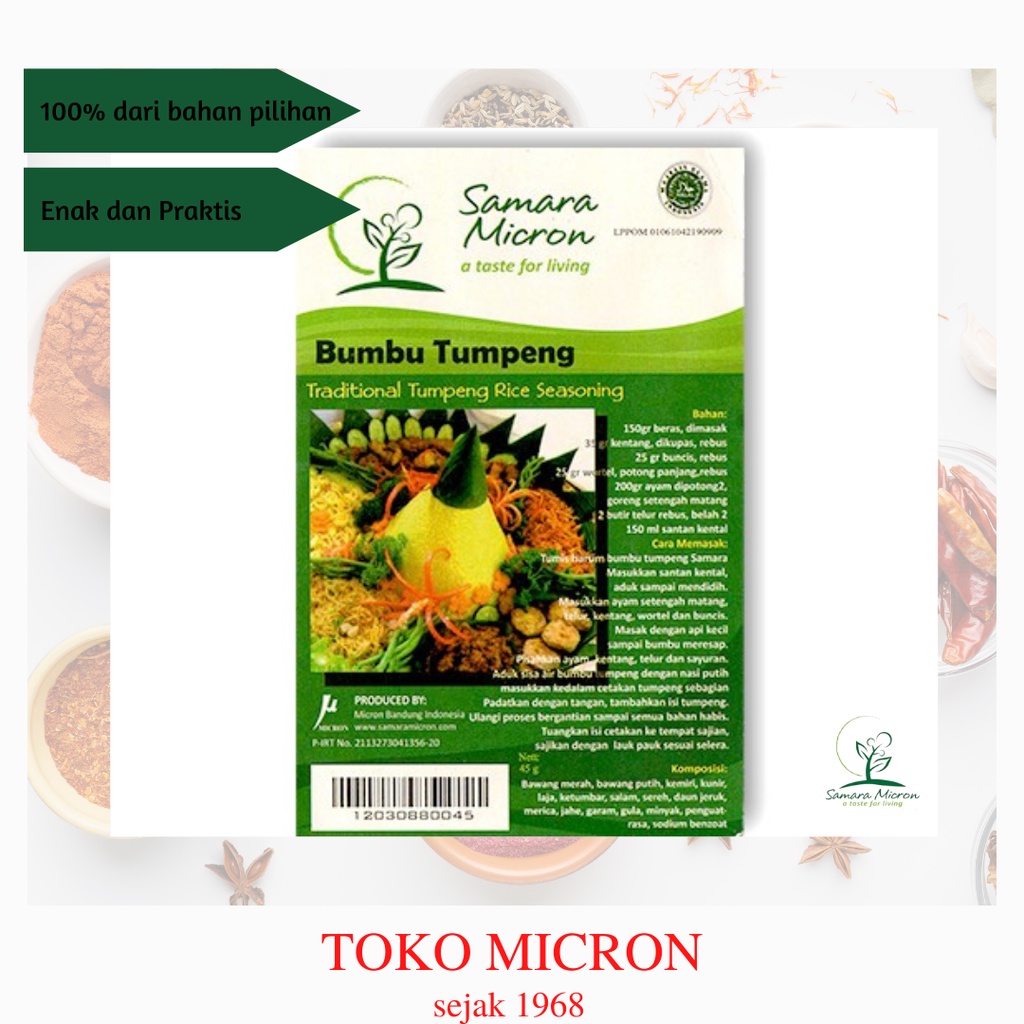 Jual Bumbu Racik Samara Micron - BumbuTumpeng - Bumbu Instan Tumpeng ...