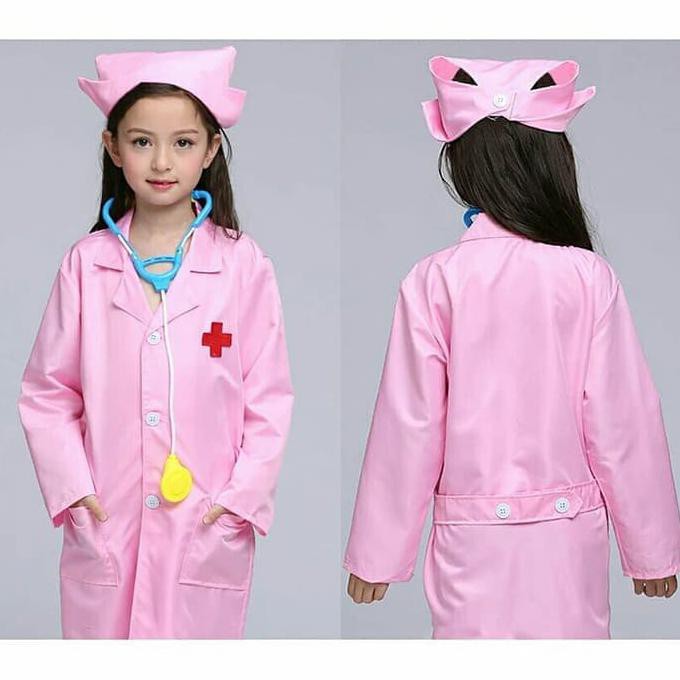 kostum profesi dokter pink Pink Doctor costume toddler anak balita ...