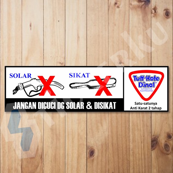 Jual Stiker Tuff Kote Dinol Maintenance Warning Sign | Shopee Indonesia